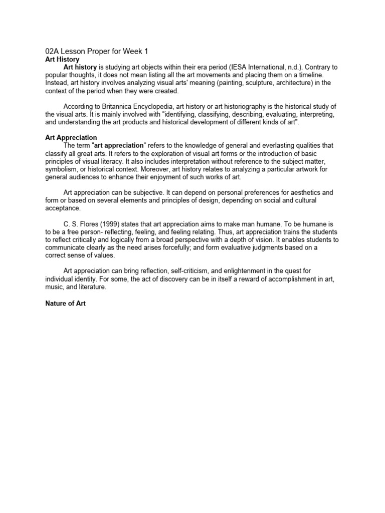 Understanding Art History and Appreciation | PDF | The Arts | Poetry