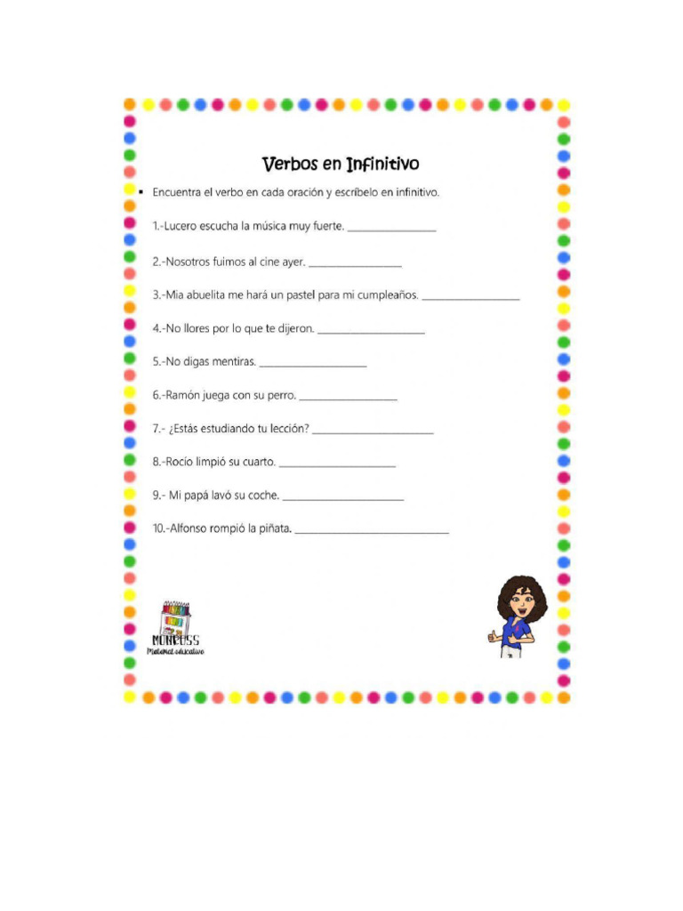 Verbos En Infinitivo Pdf