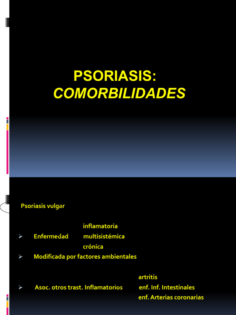 6. PSORIASIS COMORBILIDADES | PDF | Psoriasis | Obesidad
