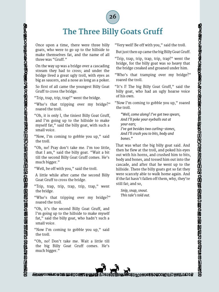 Three Billy Goats Gruff | PDF