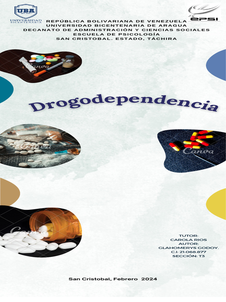 Drogo Dependencia | PDF | La dependencia de sustancias | Ansiedad