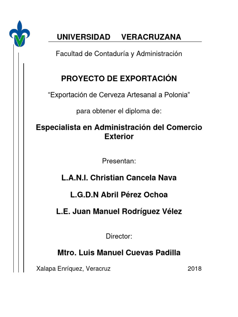 Xal Proyecto-Exp Cervpolonia | PDF | México | Business