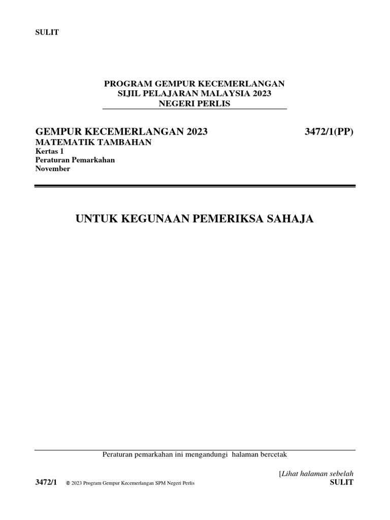 Program Gempur Kecemerlangan SPM 2023 | PDF | Metode & Bahan Ajar
