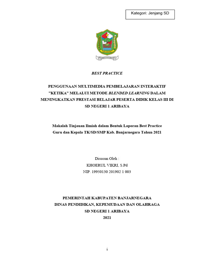 Best Practice Khoerul Vikri | PDF