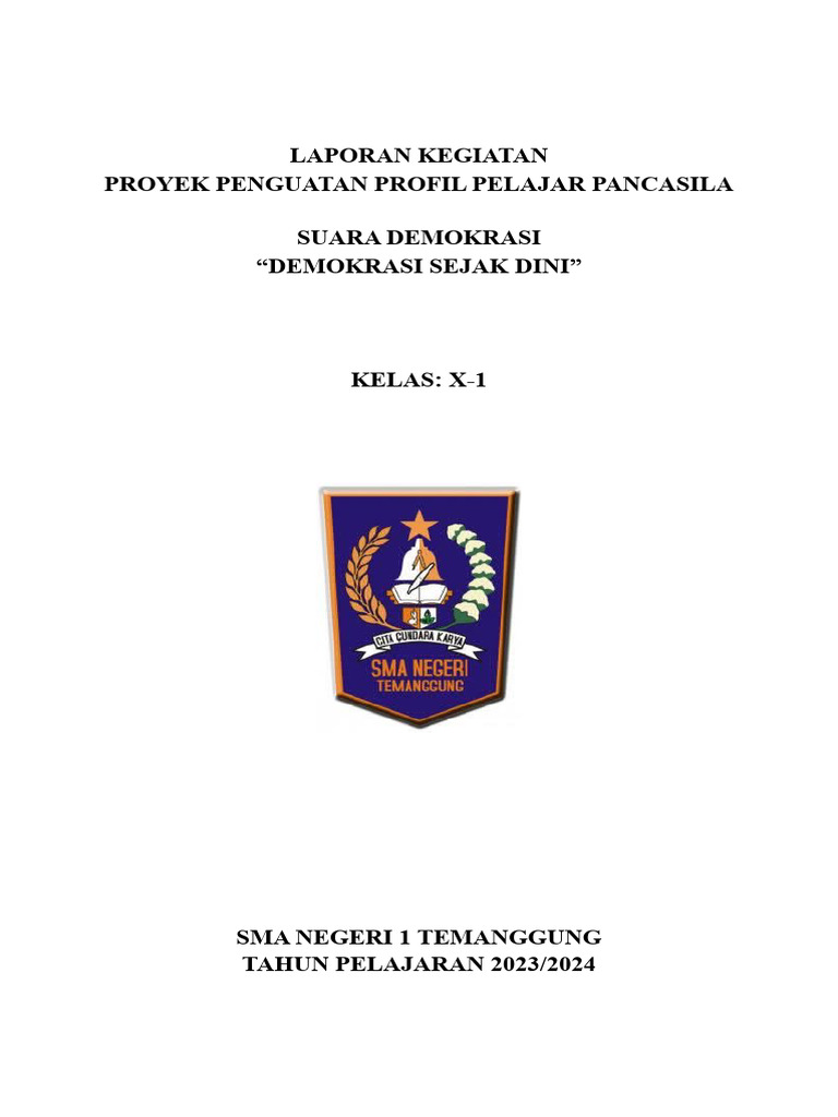 Laporan Kegiatan Proyek Suara Demokrasi | PDF | Ilmu Sosial