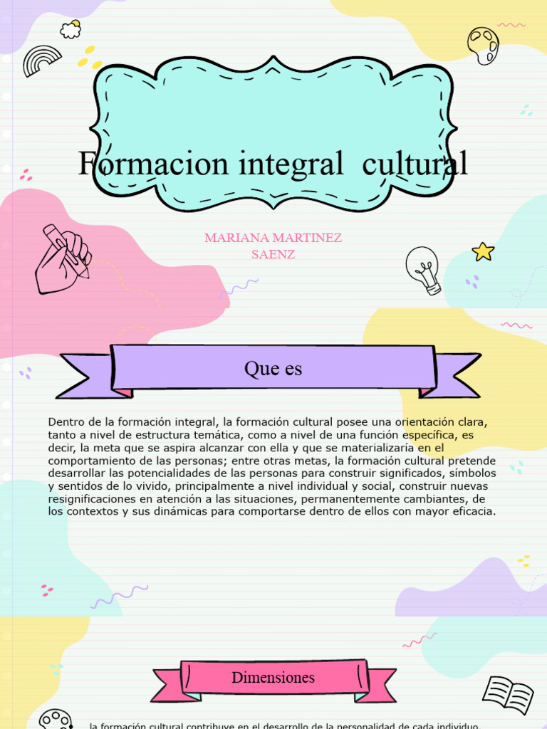 Formacion Integral Definiciones | PDF