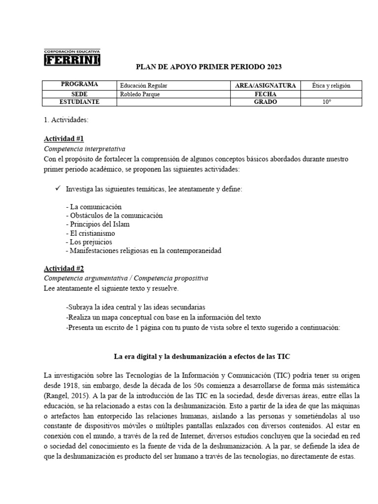 Etica y Religiขn | PDF | Tecnología de información y comunicaciones ...