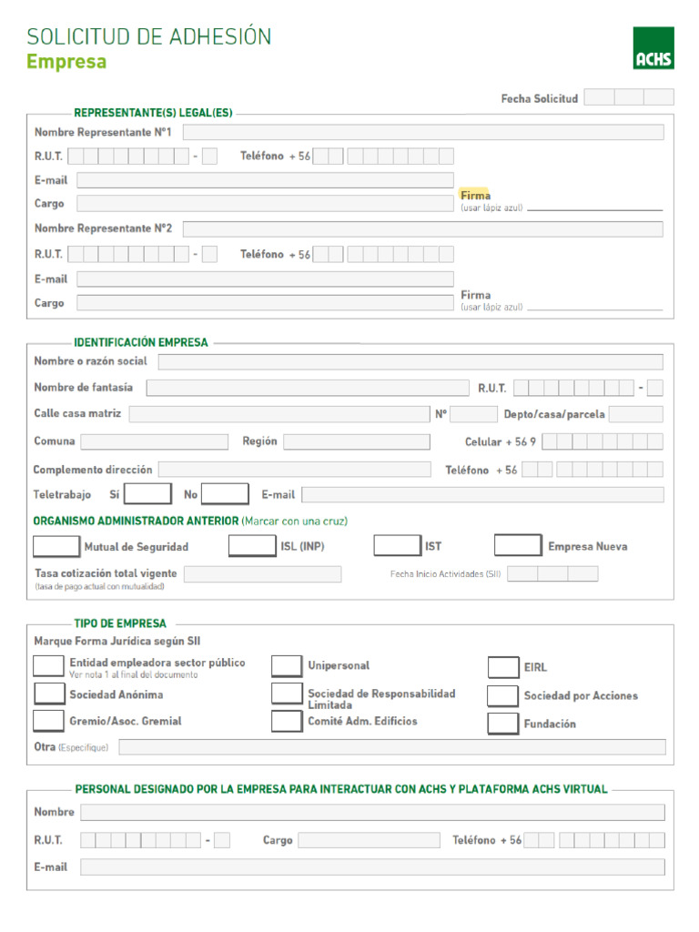 Formulario Empresa Editable (1) | PDF