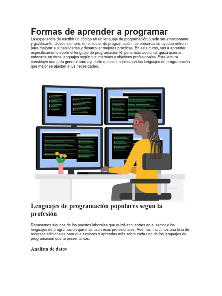 00-Formas de aprender a programar | PDF | Android (sistema operativo) | Software de la aplicacion