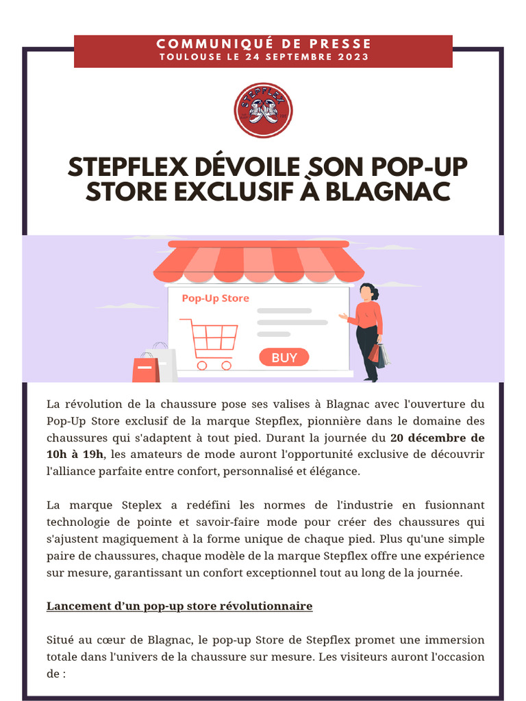 Pop-Up Store Stepflex à Blagnac | PDF