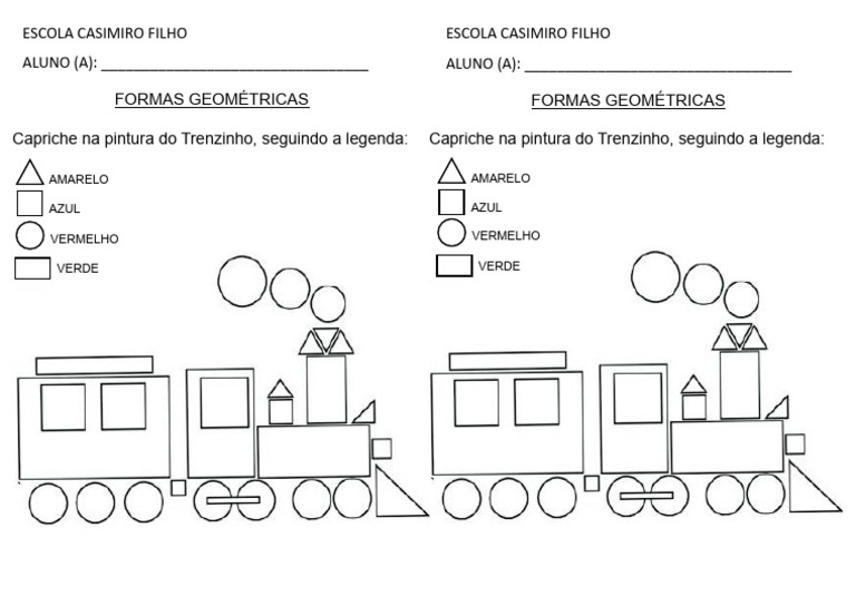 Trem Formas Geométricas | PDF