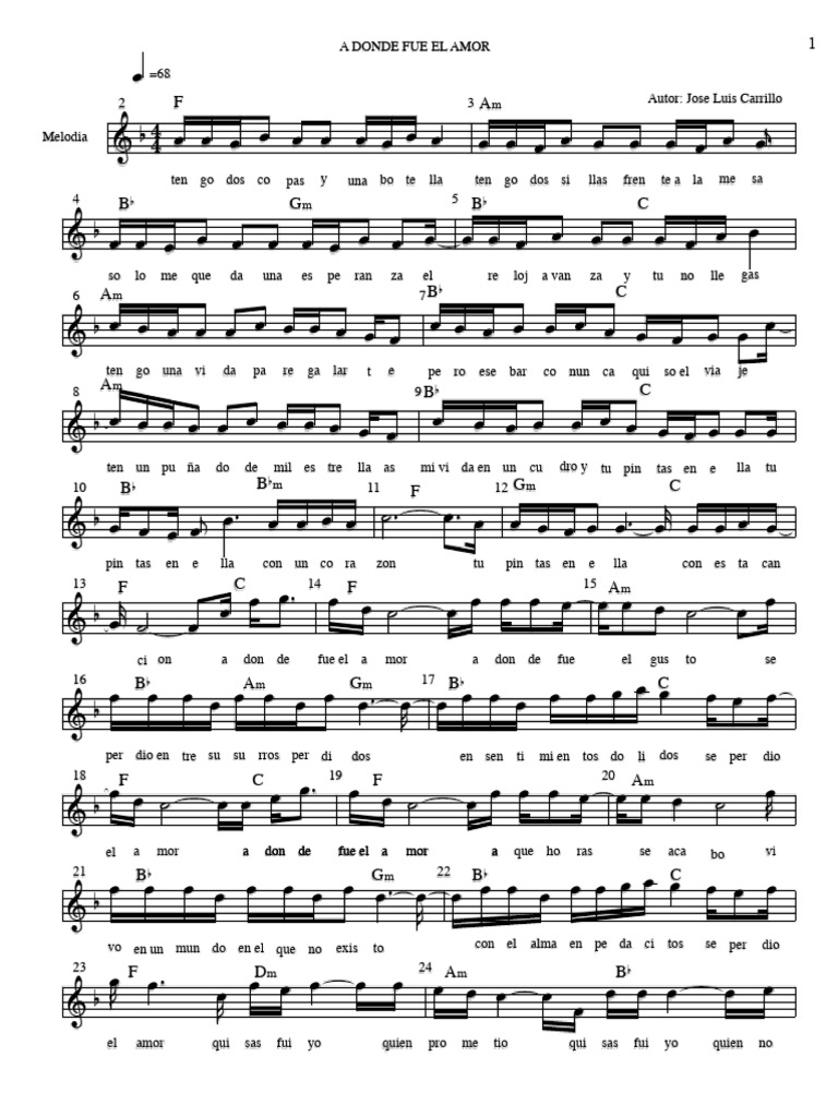 A Donde Fue El Amor Che Carrillo | PDF