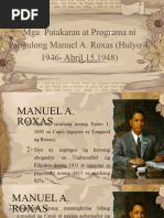 Talambuhay Ni Manuel A. Roxas | PDF