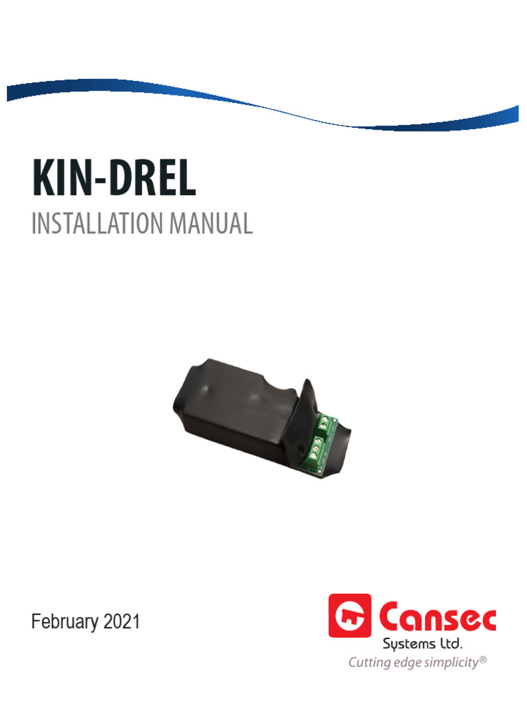 KIN-DREL Installation Manual - V1.1 | PDF | Relay | Power Supply
