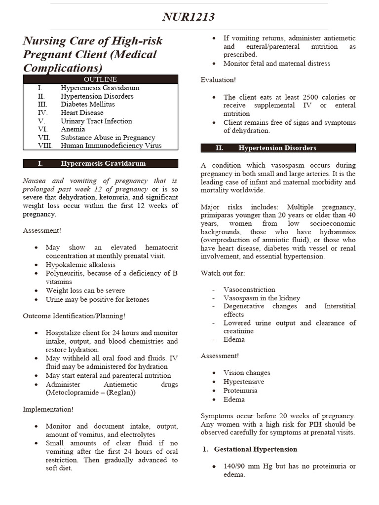 Module 3 - MCN Transes | PDF | Blood Pressure | Hypertension
