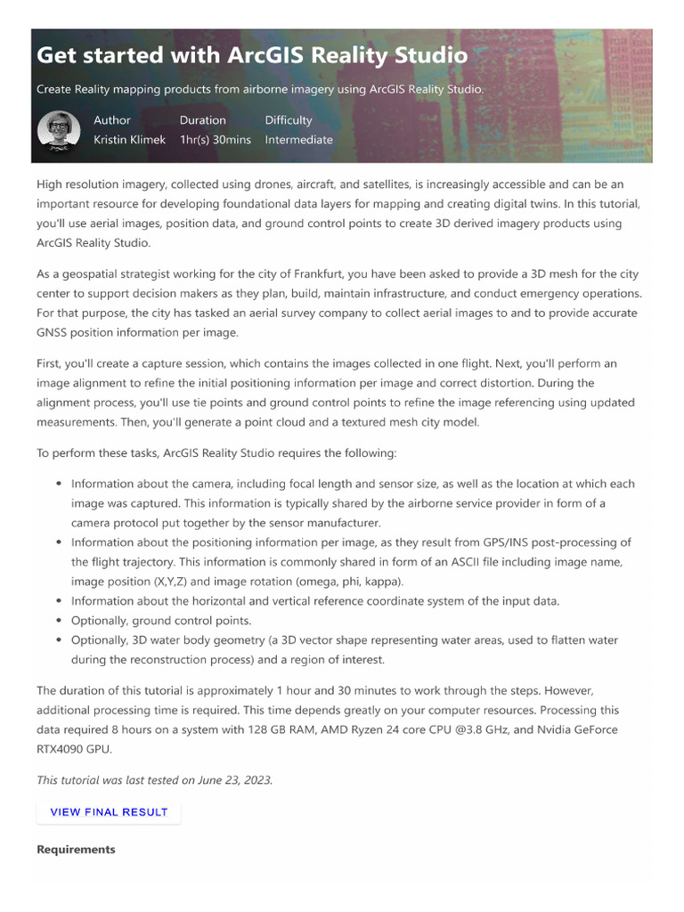 Arcgis Reality | PDF