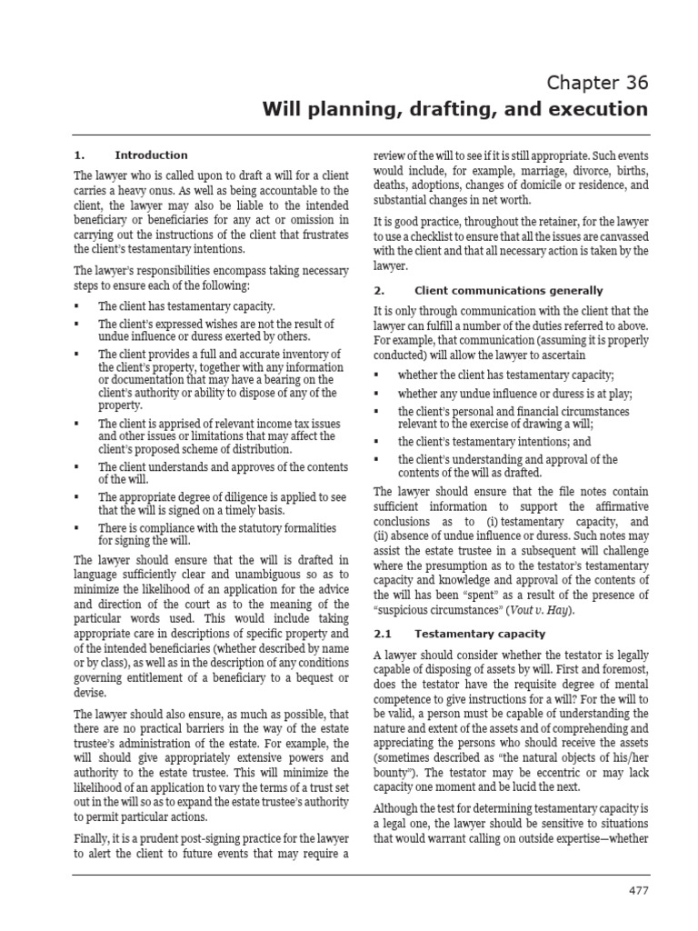 Solicitor Exam Materials (Pages 519 To 641) | PDF | Will And Testament ...