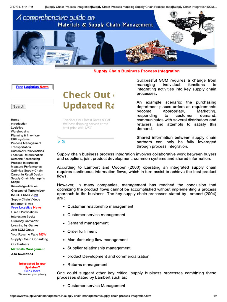 scm process integration | PDF