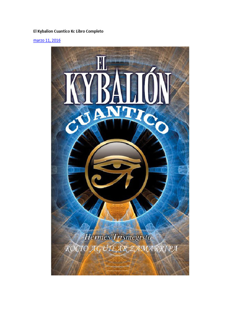 El Kybalion Cuantico Kc Libro Completo | PDF | Olas | Longitud de onda