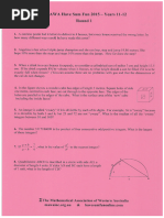 Mathsaurus 2025 Challenge Questions | PDF | Mathematics