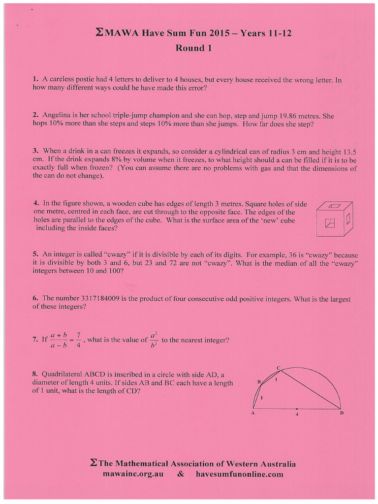 2015 HSF Answers | PDF