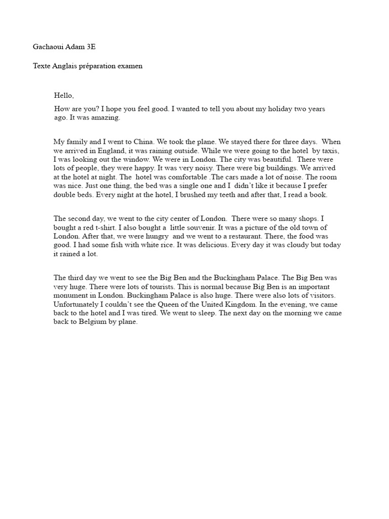 Document Anglais | PDF
