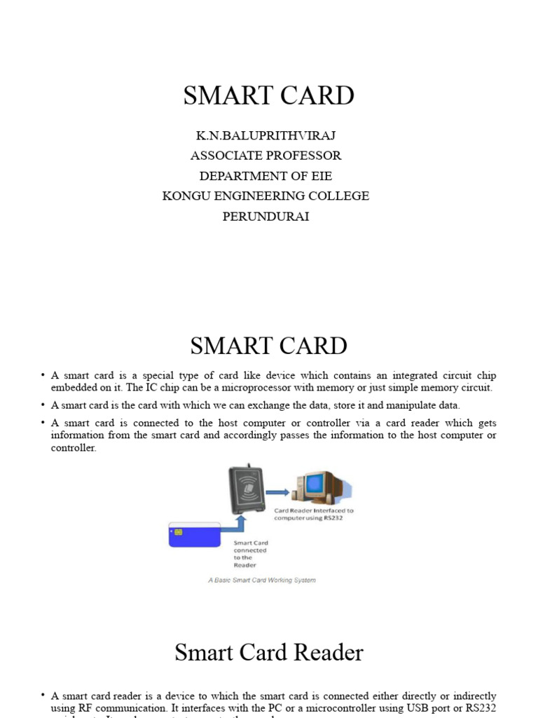 Smart Card | PDF | Smart Card | Microcontroller