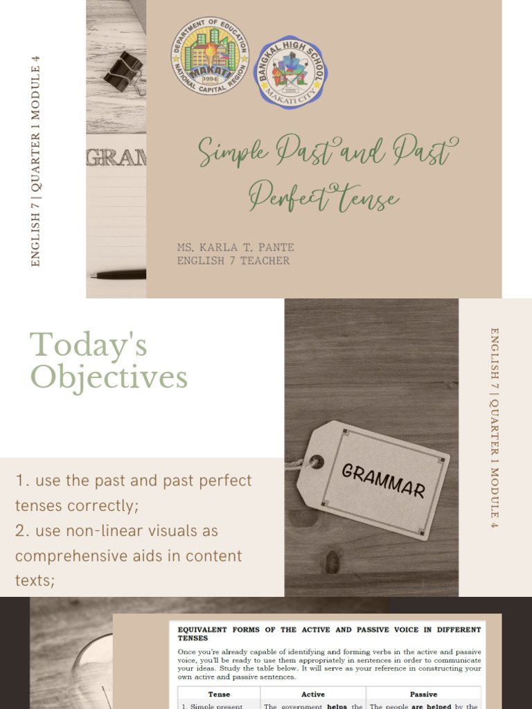 Past Perfect Tense Explained | PDF | Grammatical Tense | Verb