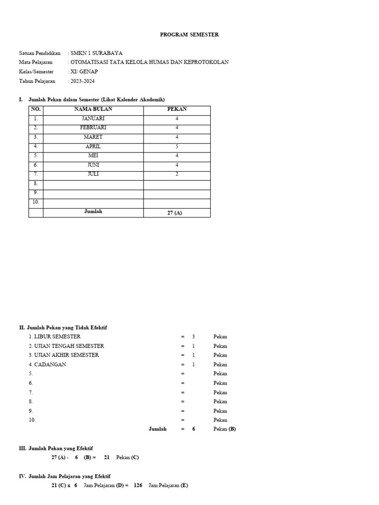 172 - Nurul Aprilia - PAP 22 E - Prota&Promes (Genap) | PDF