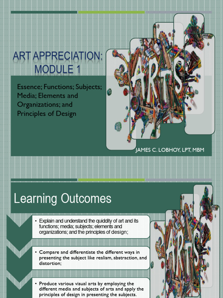 Art Appreciation Module 1 | PDF | Paintings | Composition (Visual Arts)