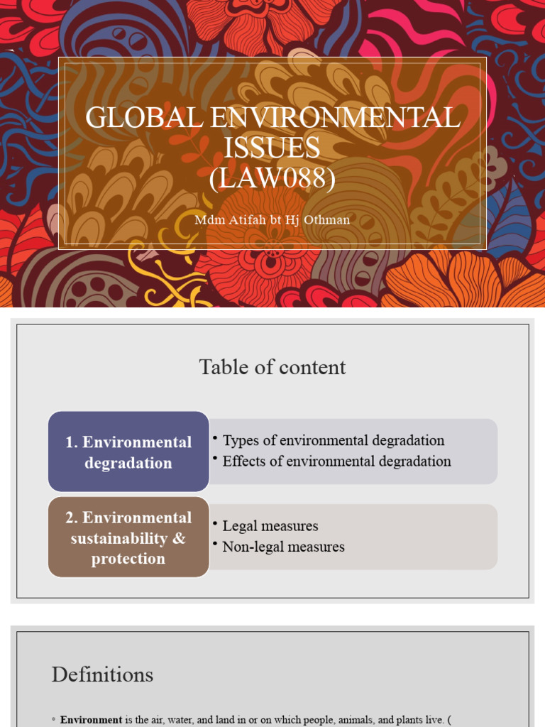 Global Environmental Issues 2022 | PDF | Wetland | Sustainability