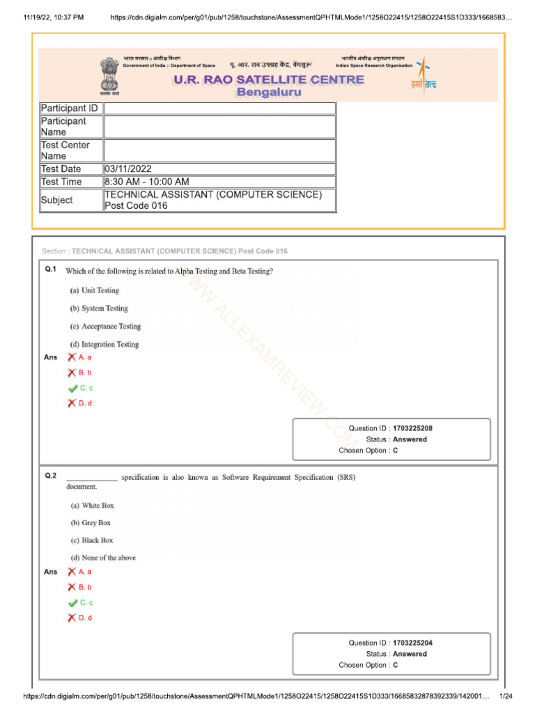 Technical Assistant (Computer Science) | PDF