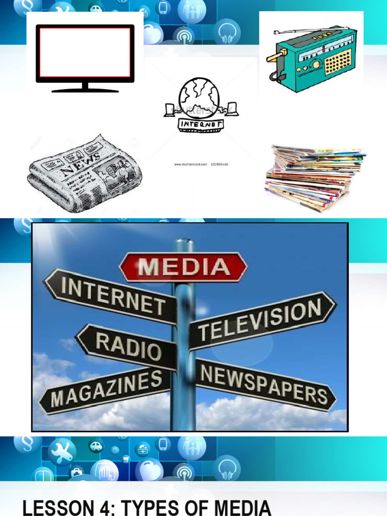 Lesson4typesofmedia 180718083903 | PDF | Mass Media | Newspapers