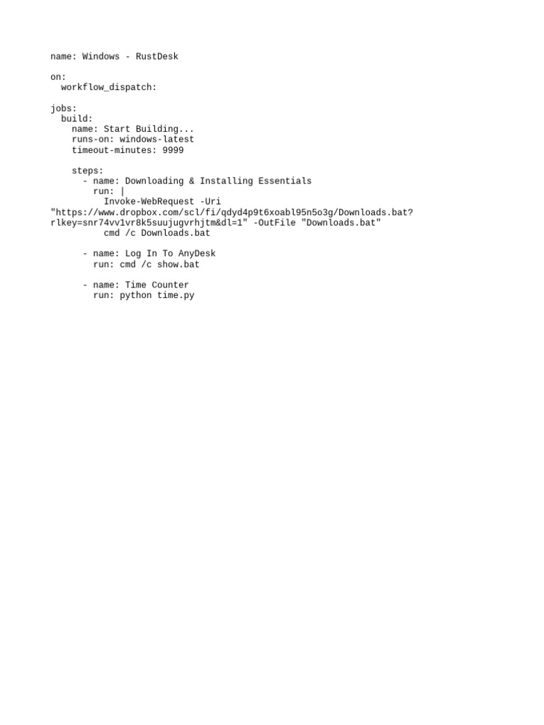 Windows 10 RustDesk Yml | PDF
