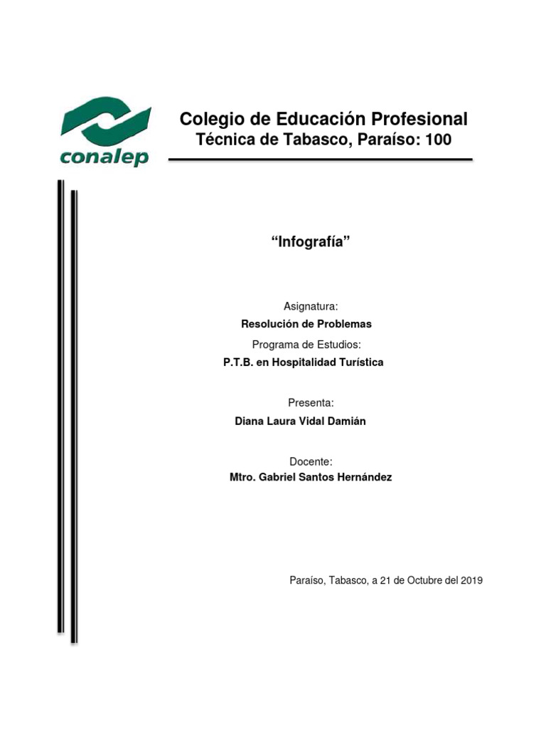 Hoja de Presentacion Conalep 2 | PDF