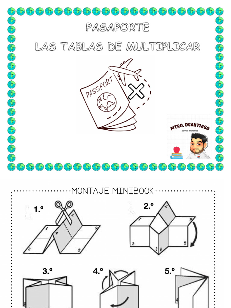 Pasaporte Tablas de Multiplicar DSantiago | PDF