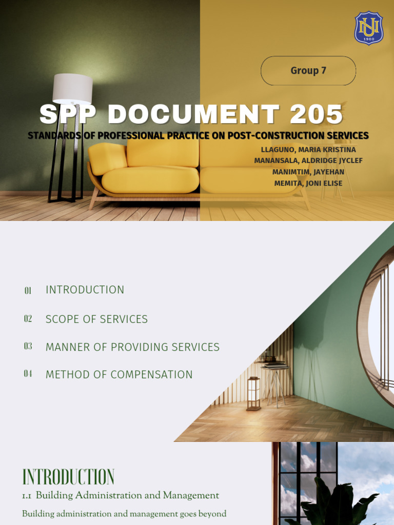 SPP 205 - Group 7 | PDF | Architect | Building