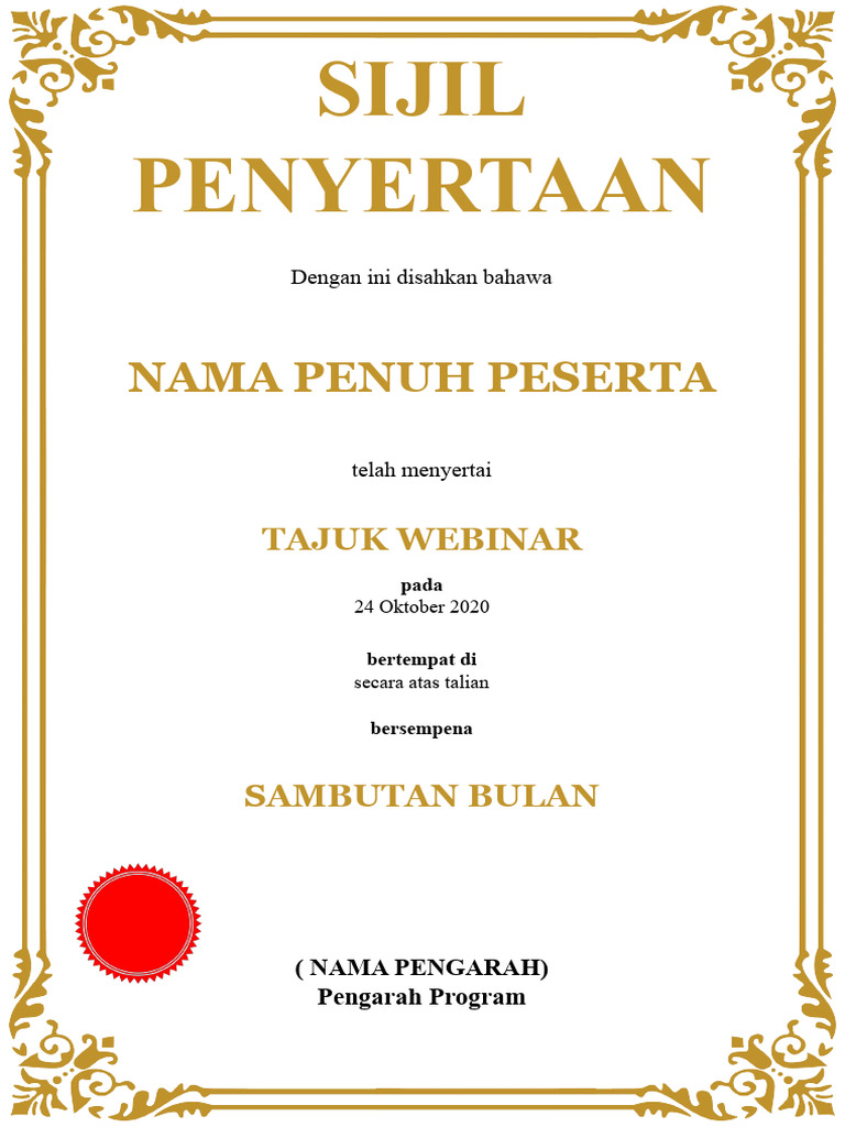 Sijil Portrait | PDF