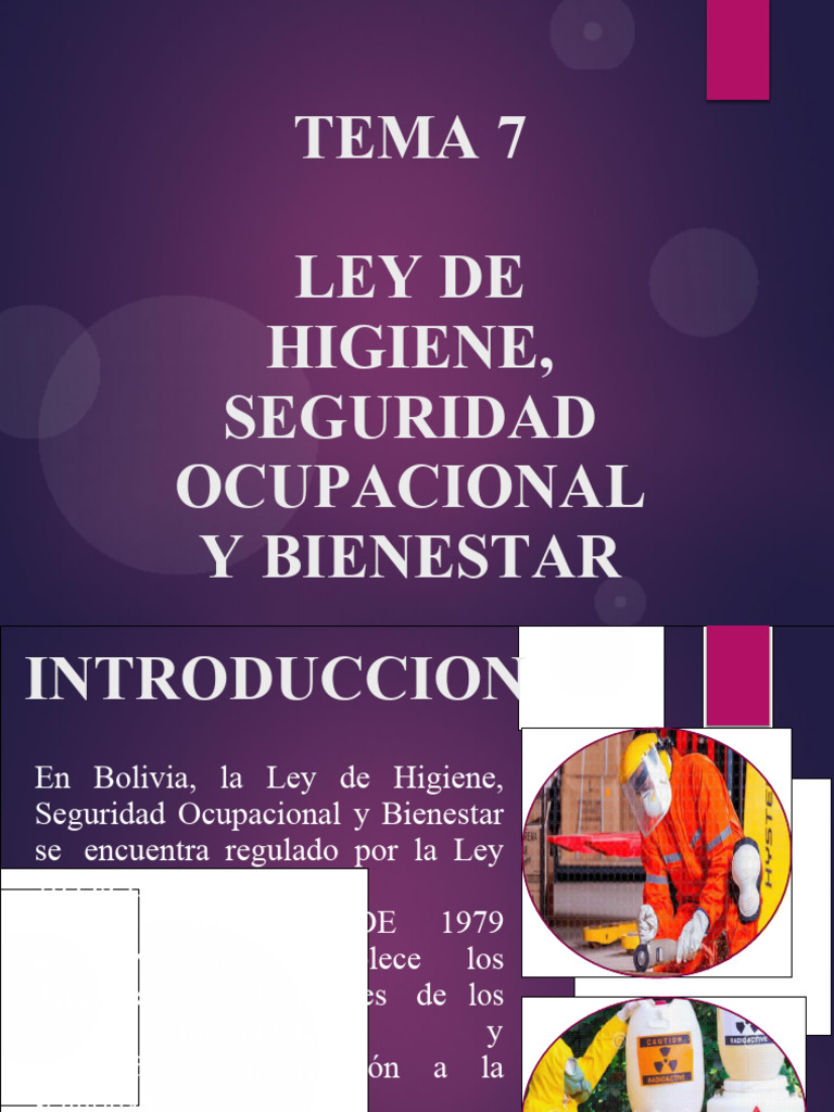 TEMA7 | PDF | Seguridad y salud ocupacional | Derecho laboral