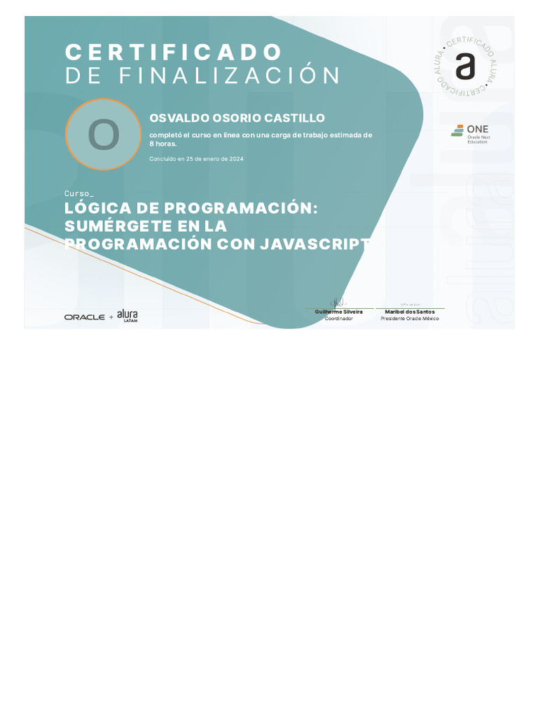OSVALDO OSORIO CASTILLO - Curso Lógica de Programación - Sumérgete en La Programación Con ...