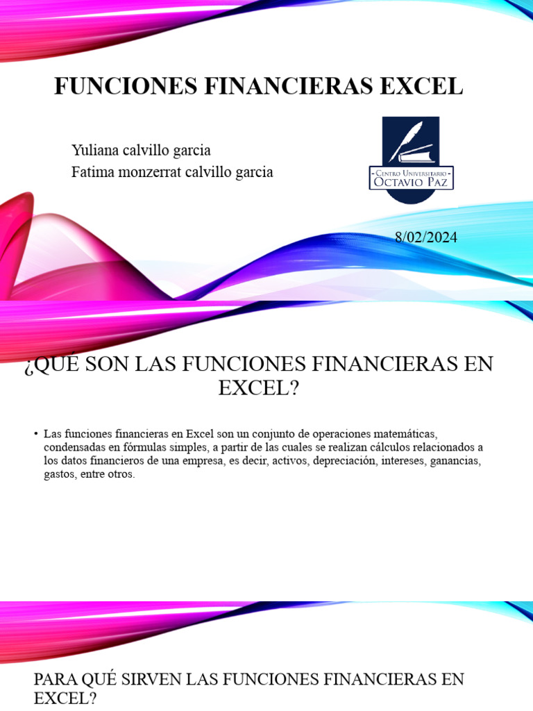 Funciones Financieras Excel | Descargar gratis PDF | Interés | Inversiones