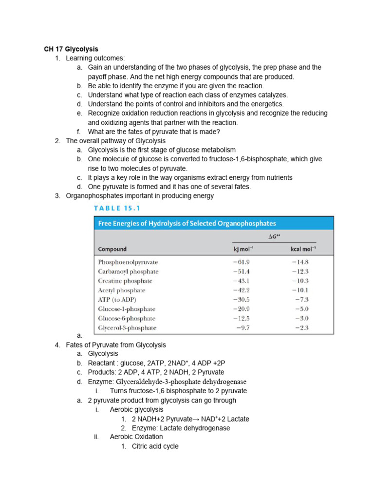 Biochemistry_exam_4.pdf | PDF | Glycolysis | Adenosine Triphosphate