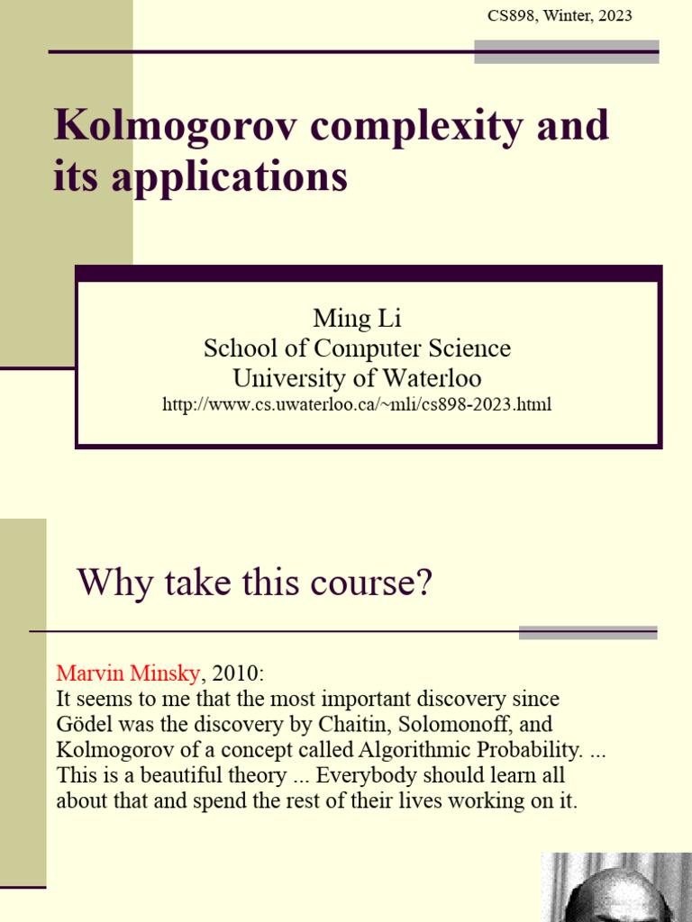 KC Lecture1 | PDF | Computer Science | Mathematics