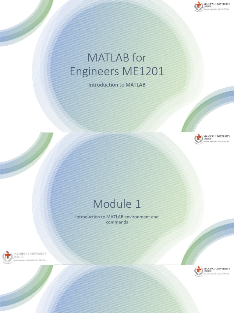 MATLAB For Engineers ME1006 | Download Free PDF | Interpolation | Matrix (Mathematics)