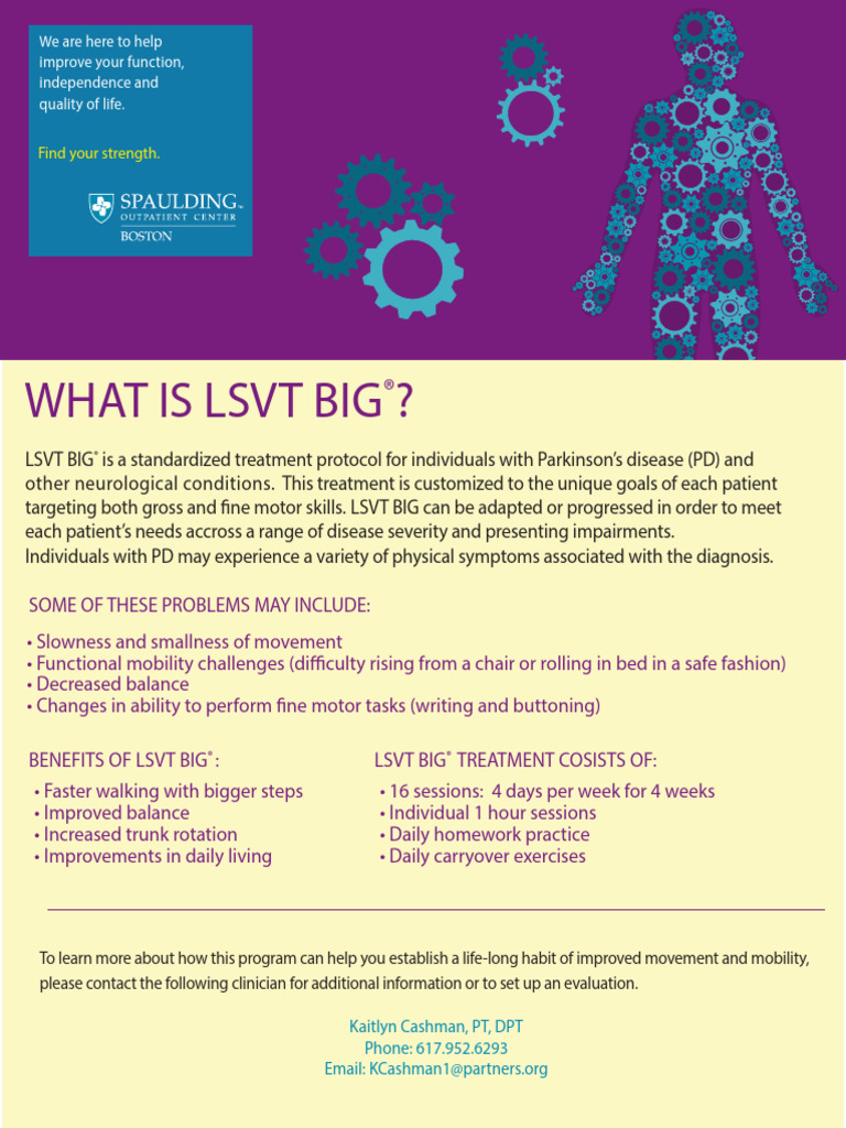 LSVT BIG AND LOUD Charlestown 2018 | PDF | Parkinson's Disease ...