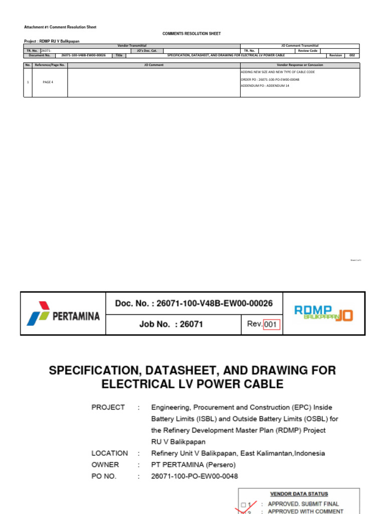Electrical LV Power Cable Specs | PDF | Alternating Current ...
