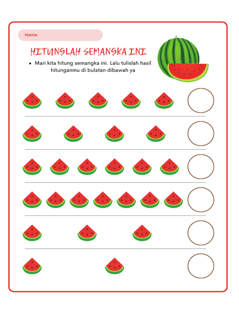 LKPD TK TEMA SEMANGKA INI | PDF