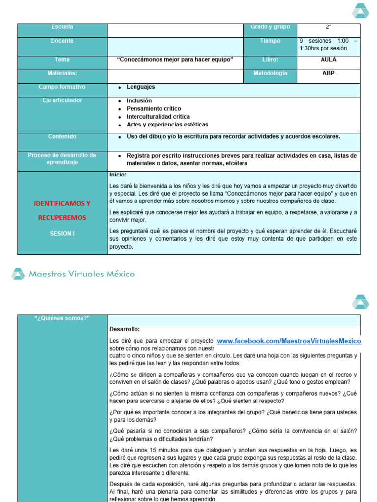 1 Conozcamonos Mejor para Hacer Equipo | Descargar gratis PDF | Collage