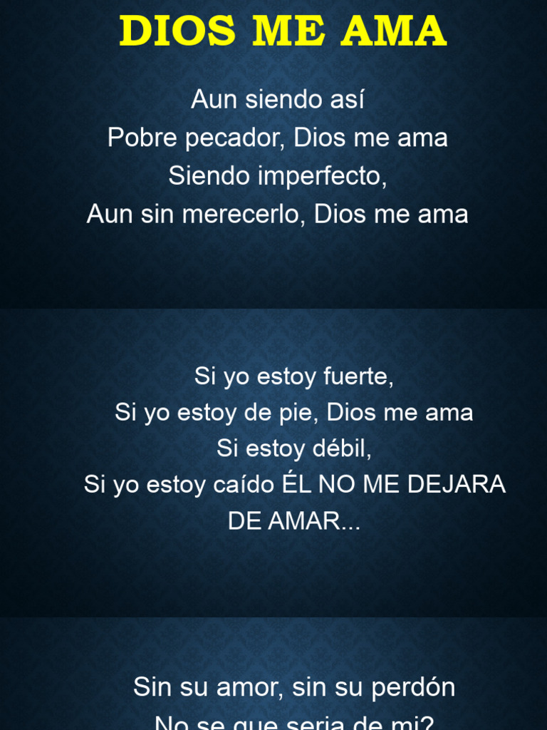 Dios Me Ama | PDF