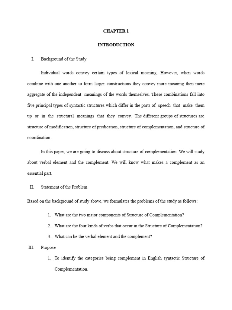 Structure Of Complementation And Coordination Pdf Verb Syntax